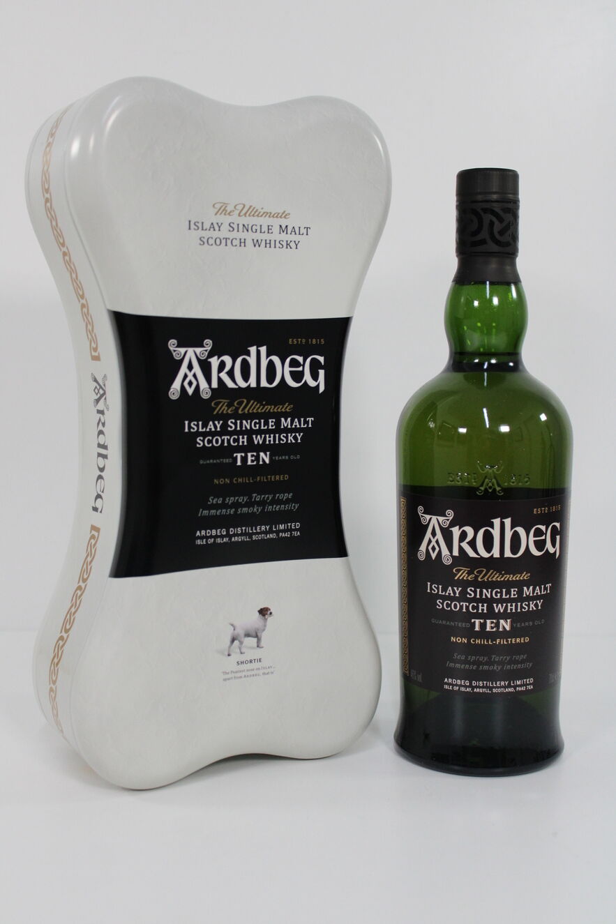 Ardbeg - 10 Years Old - Shortie Gift Tin Auction | Highland Whisky Auctions