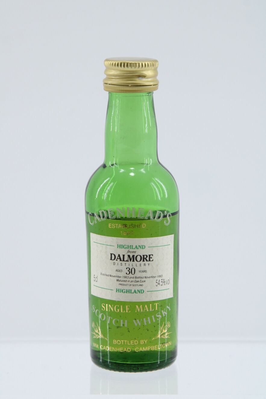 Dalmore - 30 Years Old - 1963 - Cadenhead's - Miniature Auction ...