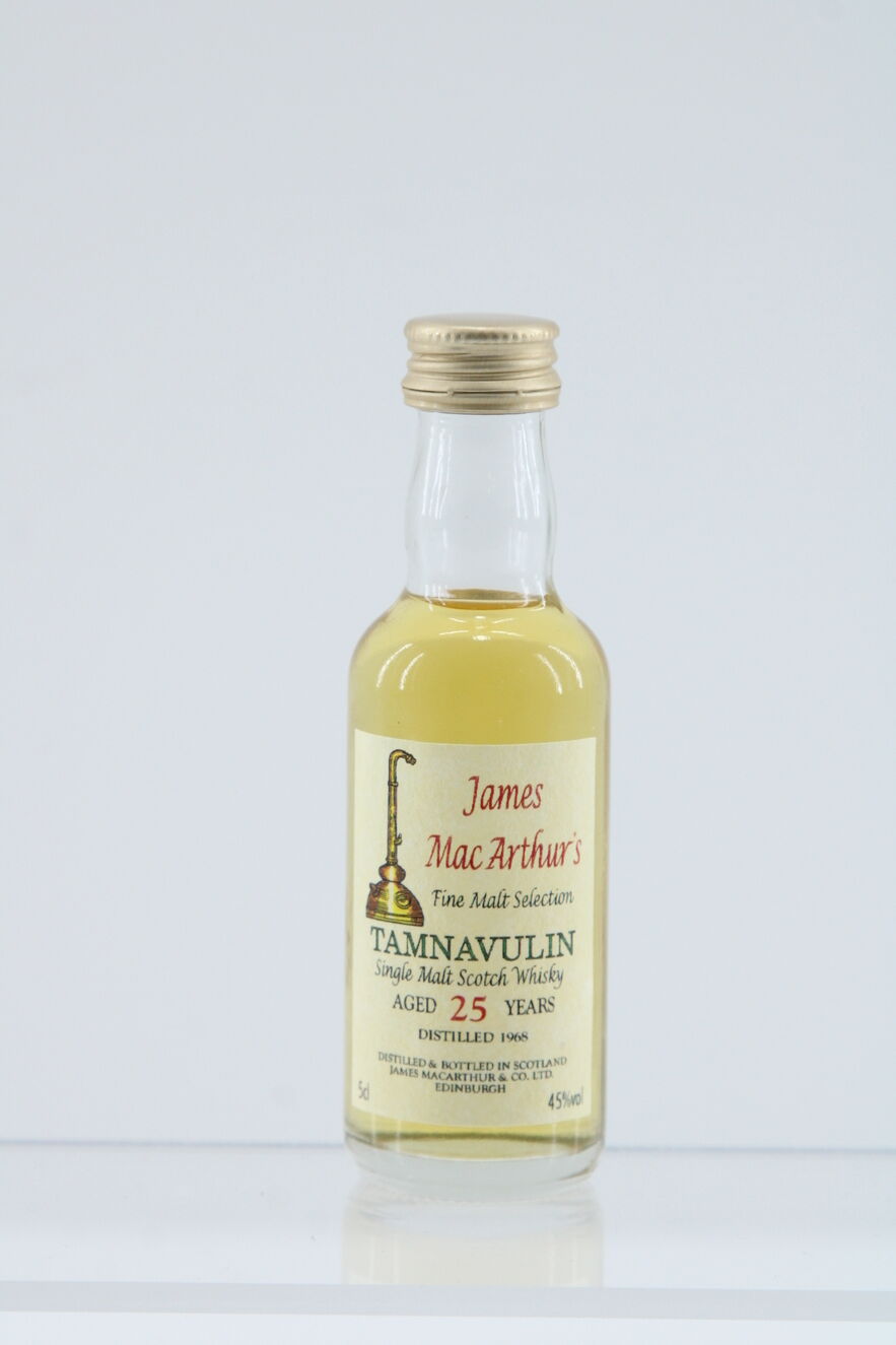 Tamnavulin - 25 Years Old - James MacArthur - Miniature Auction ...