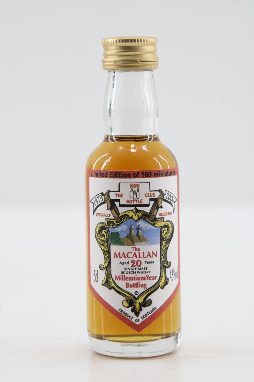 Macallan - 20 Years Old - Mini Bottle Club - Millennium - Miniature ...