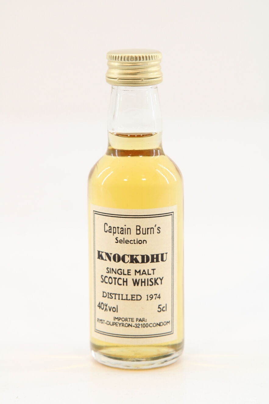 Knockdhu - 1974 - Captain Burn's Selection Auction | Highland Whisky ...
