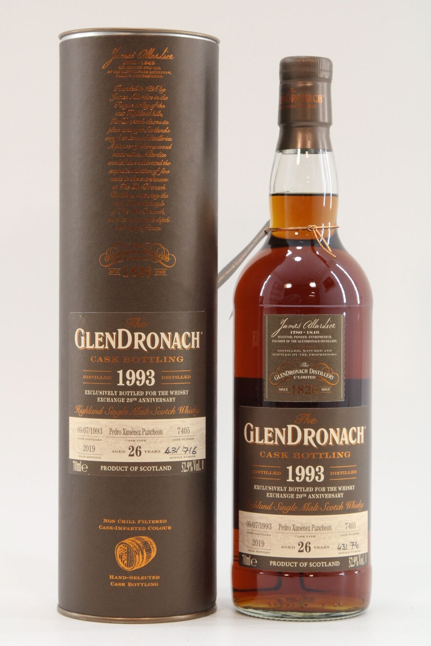 Glendronach - 26 Years Old - 1993 Single PX Cask #7405 - TWE 20th ...