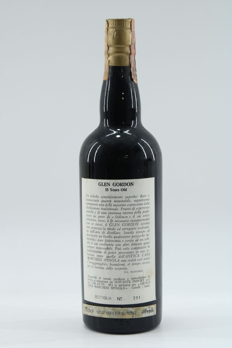 Glen Gordon - 15 Years Old - 1974 'Collection No.1' Auction | Highland ...