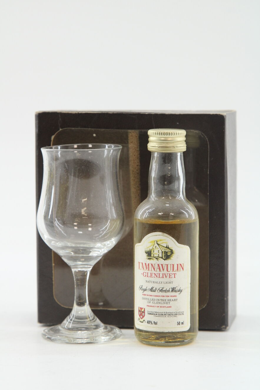 Tamnavulin-Glenlivet - Single Malt - Miniature + Glass Auction ...