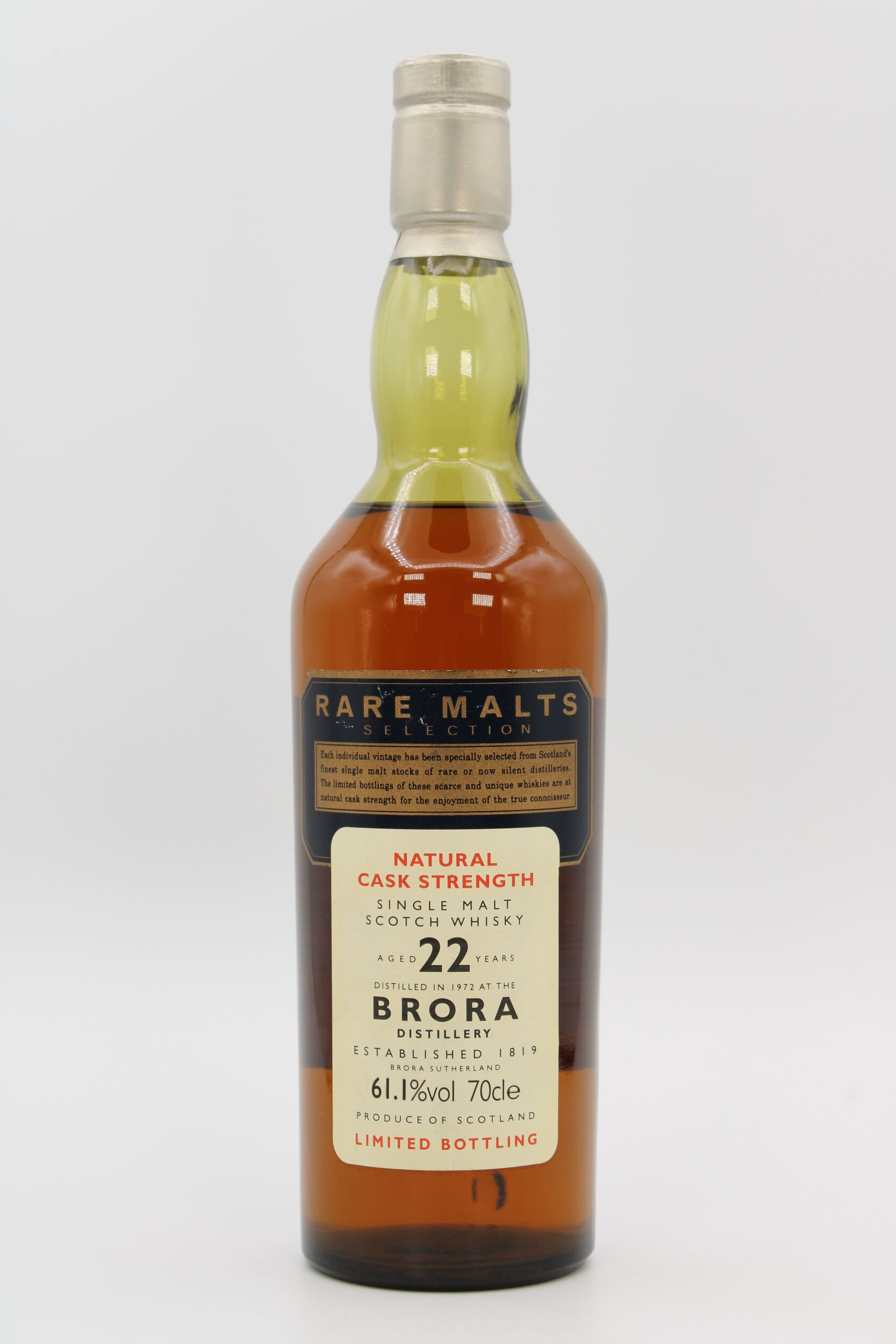Brora - 22 Years Old - Rare Malts 61.1% - 1972 Auction | Highland ...