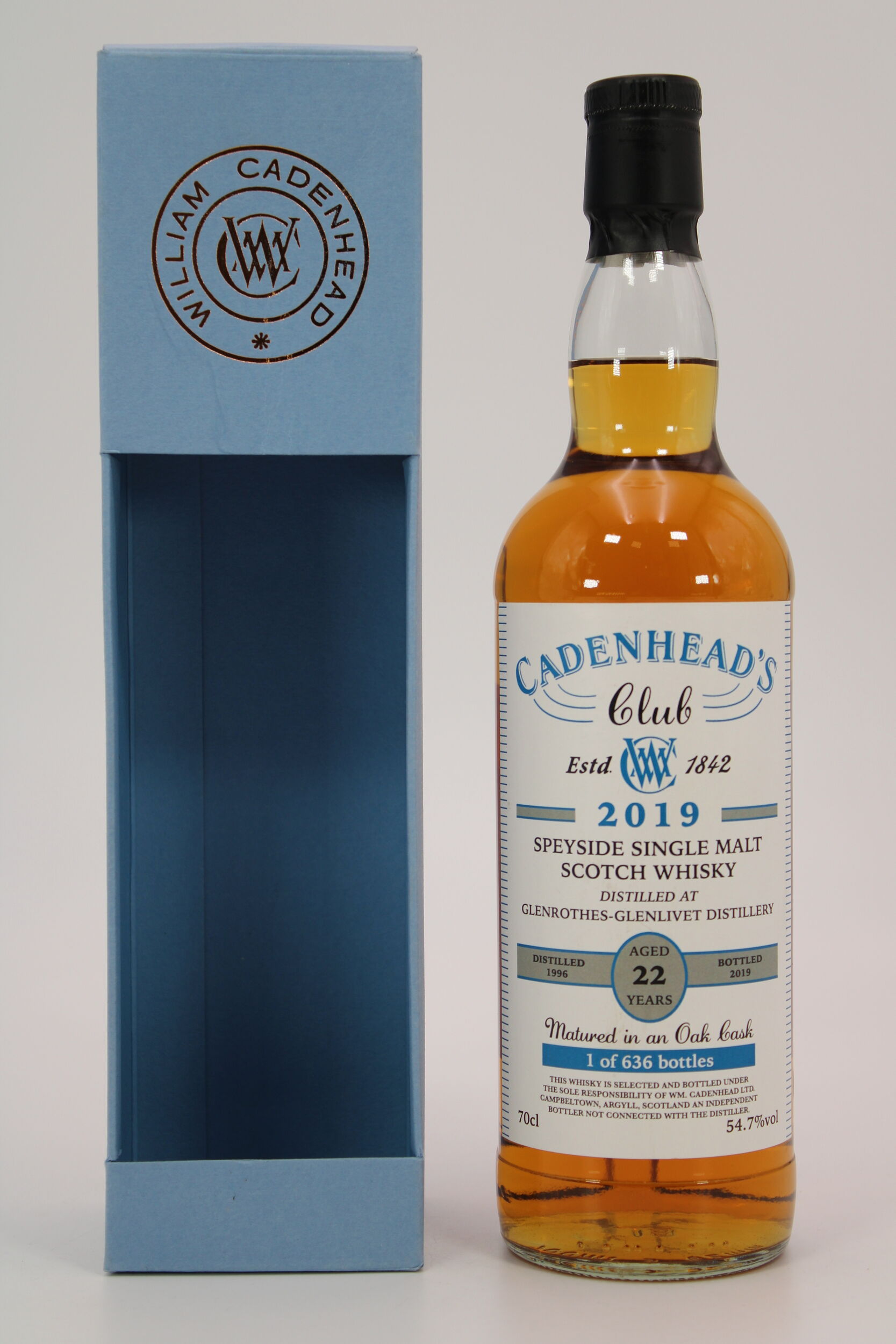 Glenrothes - 22 Years Old - Cadenhead's Club - Sherry Butt 1996 Auction ...
