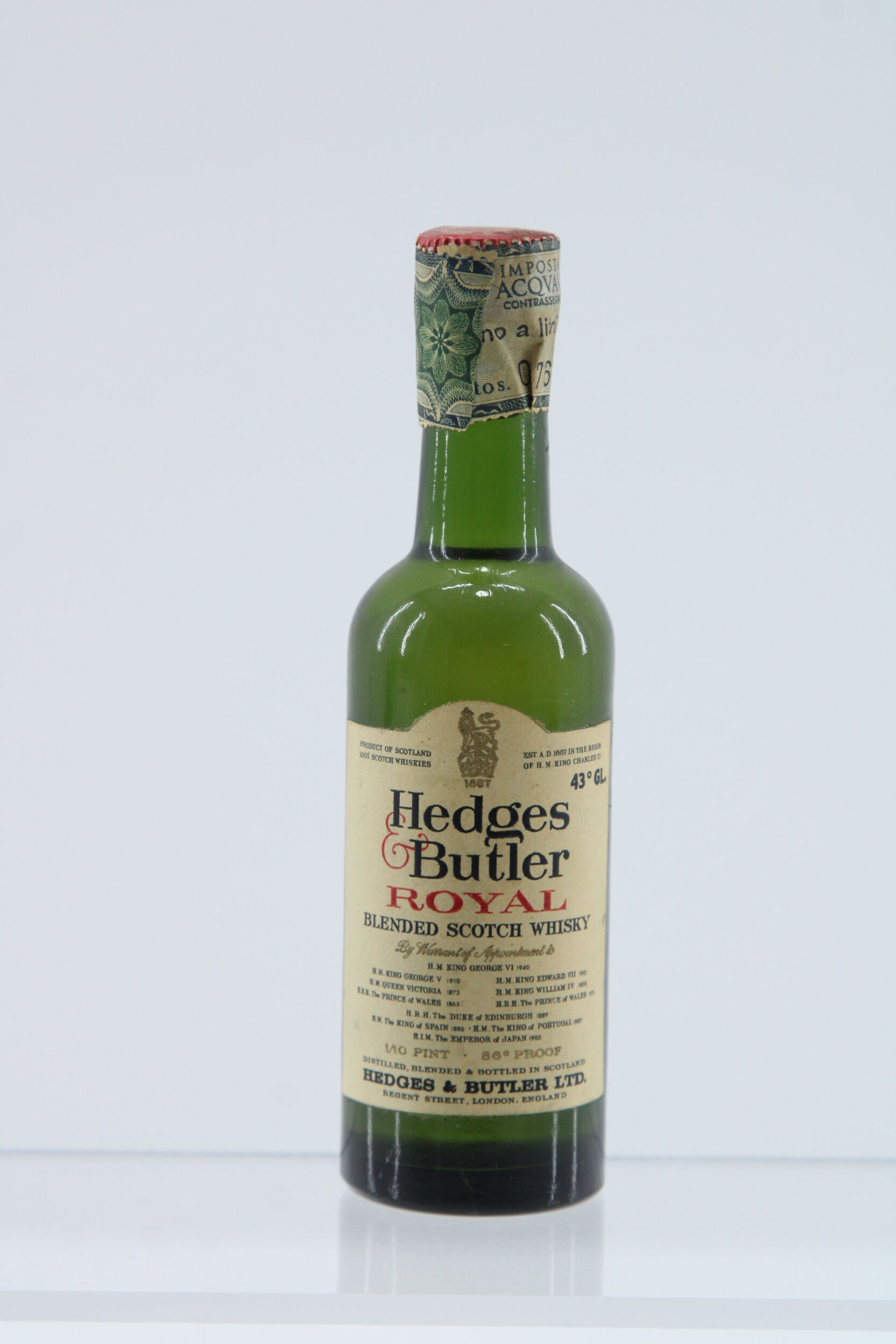 Hedges & Butler - Blended Scotch Whisky - Miniature Auction | Highland ...
